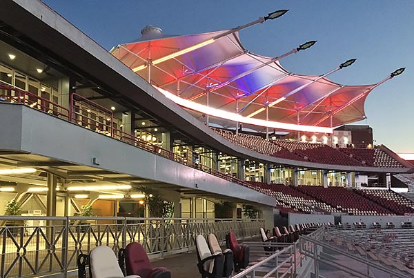 Video: FSU Doak Campbell Stadium At Night - Enclos Tensile Structures