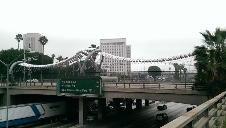 Structure At Iconic Downtown Los Angeles Bridge | FabriTec Structures