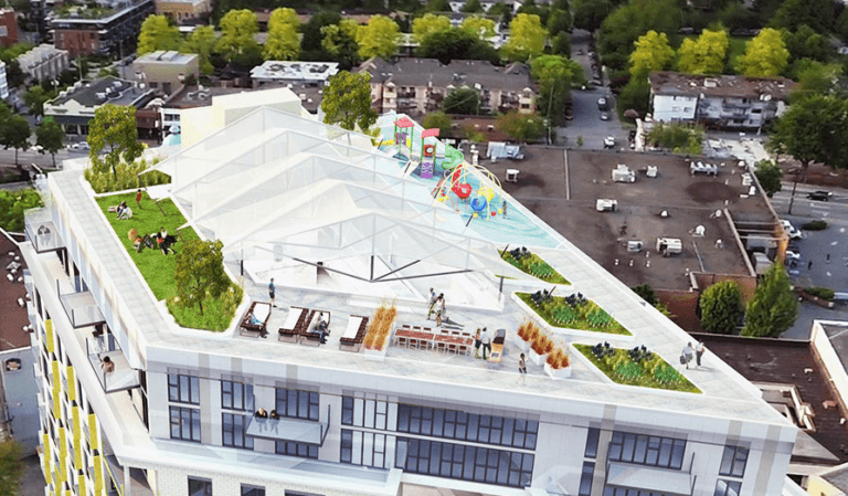 Unique Installation Of Rooftop Canopy In Vancouver | FabriTec Structures