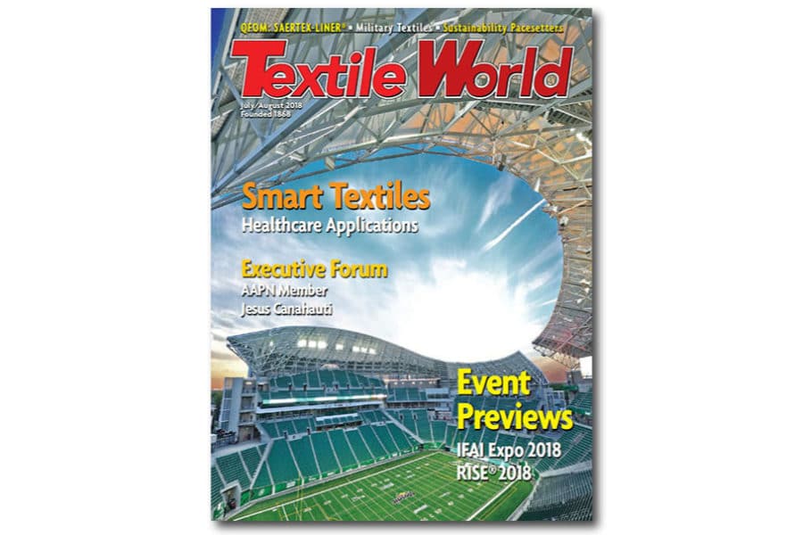 Mosaic Stadium Project Featured On The Cover Of Textile World Magazine